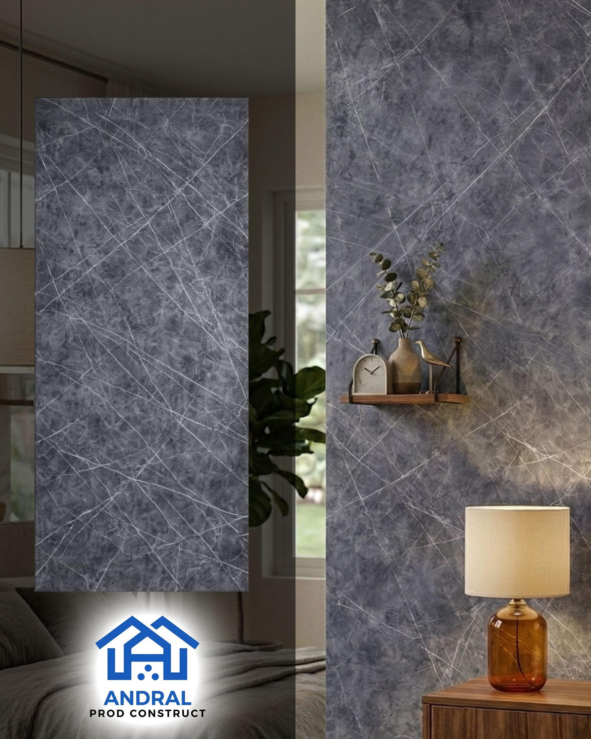 Panou decorativ imitatie marmura PVC APC-KL8146 - Andral